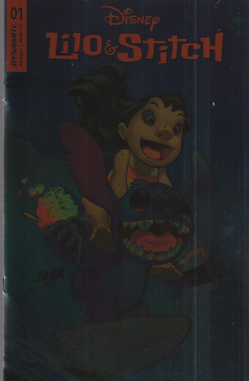 Disney Lilo & Stitch # 1 Foil Cover F NM Dynamite 2024 [V6] | Comic ...