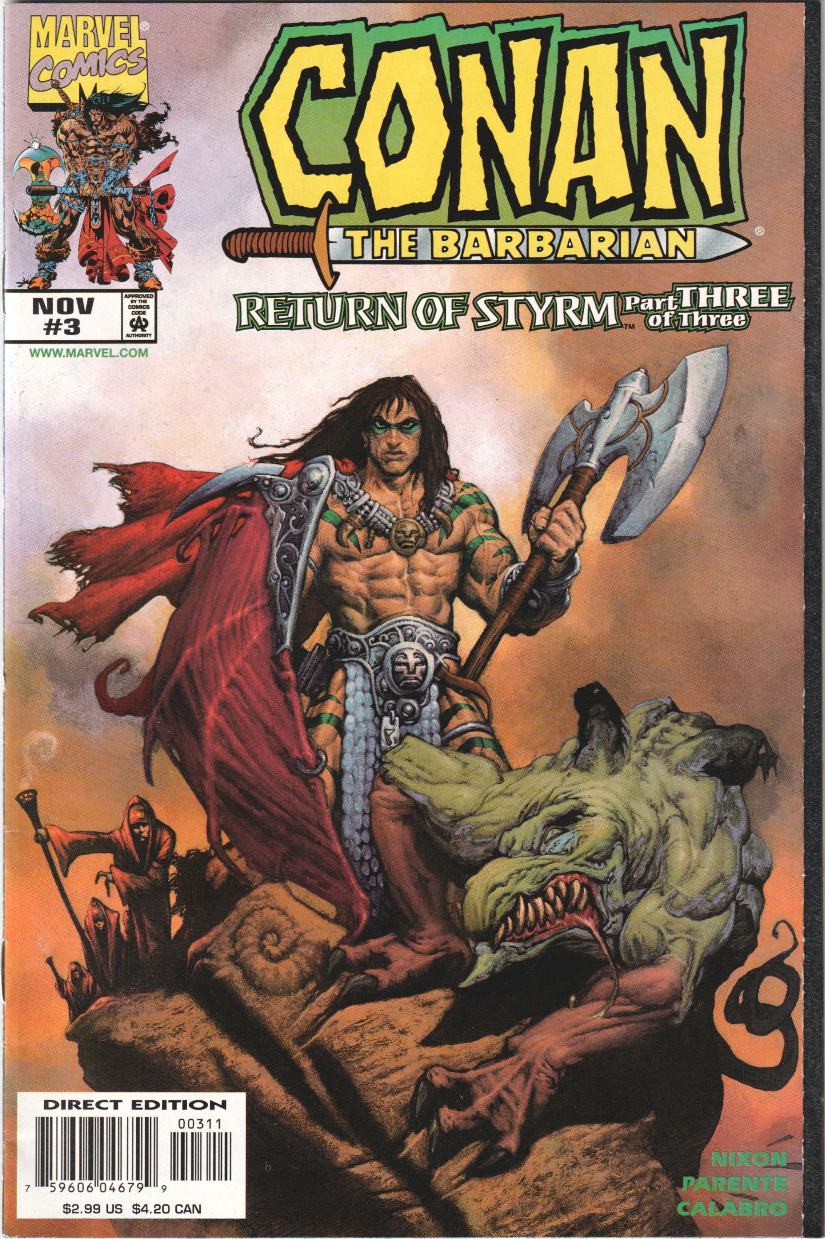 Conan: Return of Styrm #1, 2, 3 (1998) Conan COMPLETE SET! | Full Runs ...