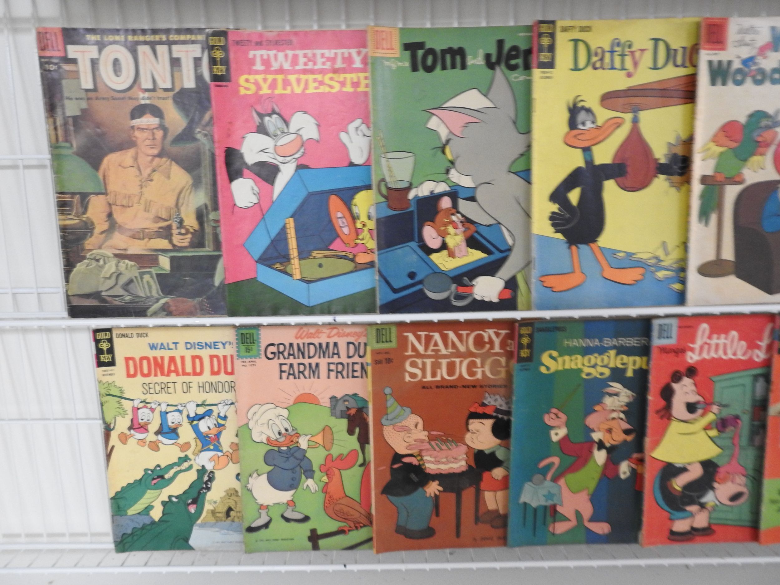 Lot of 28 Silver/Bronze Comics W/ New Funnies, Hot Stuff, Mickey Mouse ...