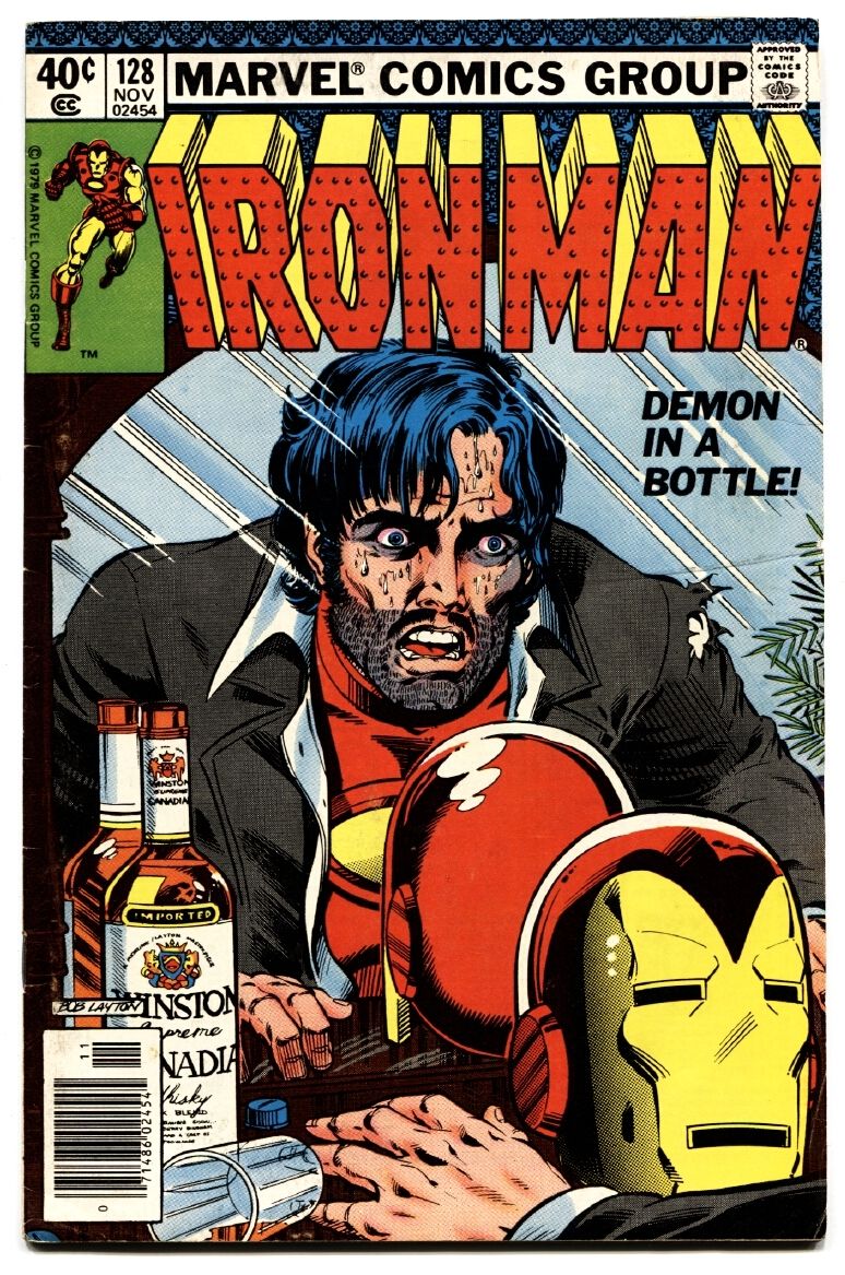 Iron MAN #128 Comic Book 1979-Alcoholism Cover-Tony Stark | Comic Books ...
