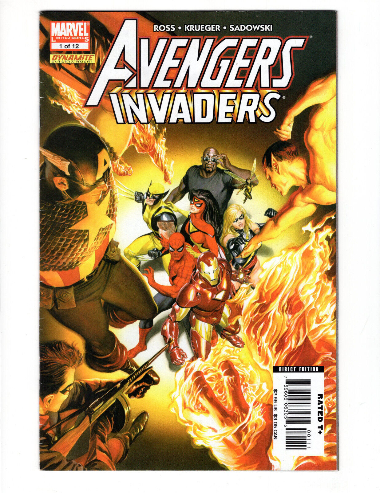 Avengers/Invaders #1 Marvel (2008) - Alex Ross cover art! Near Mint ...