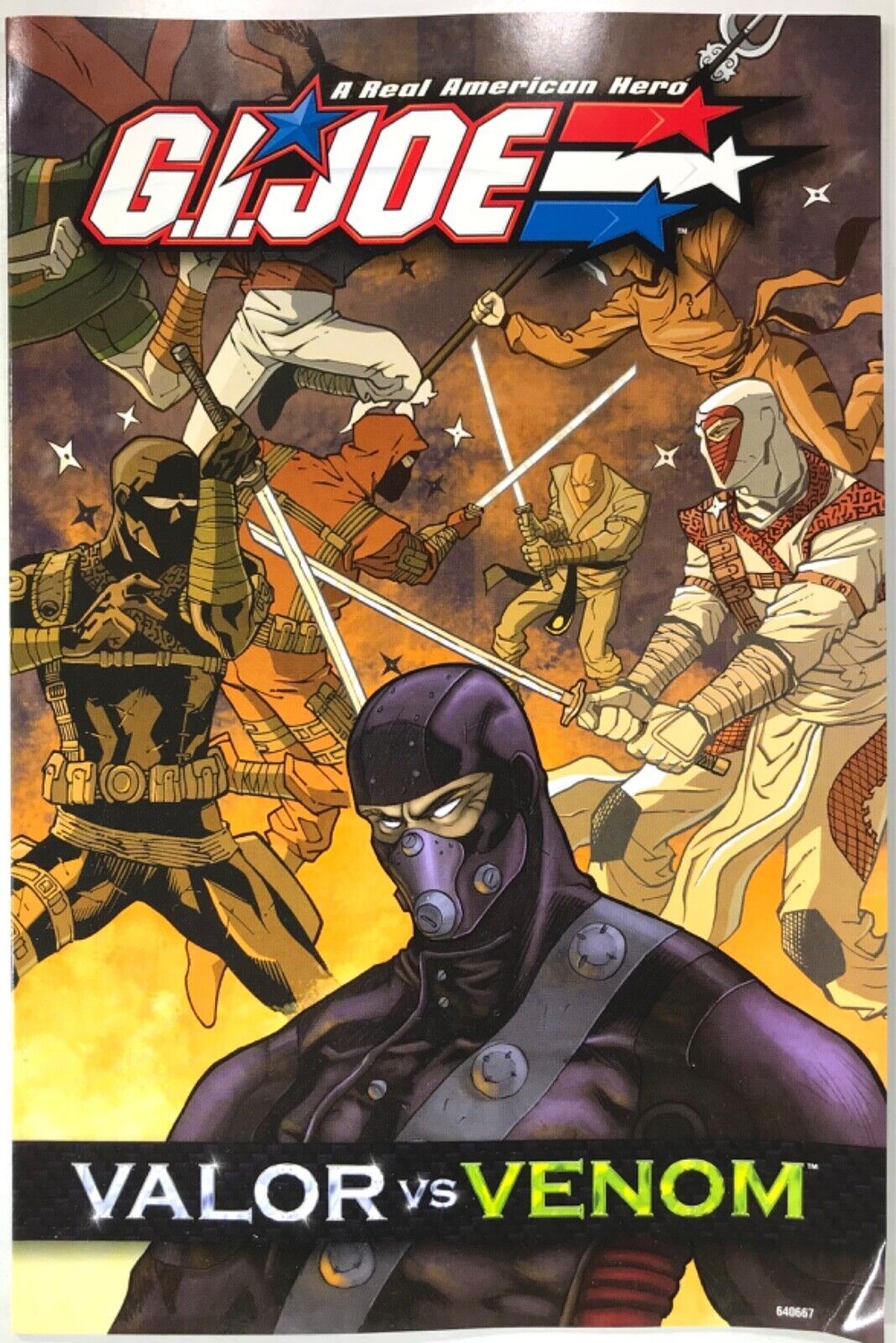 GI JOE VALOR VS VENOM Comic — Hasbro Insert Ninja Battles Set — Color ...
