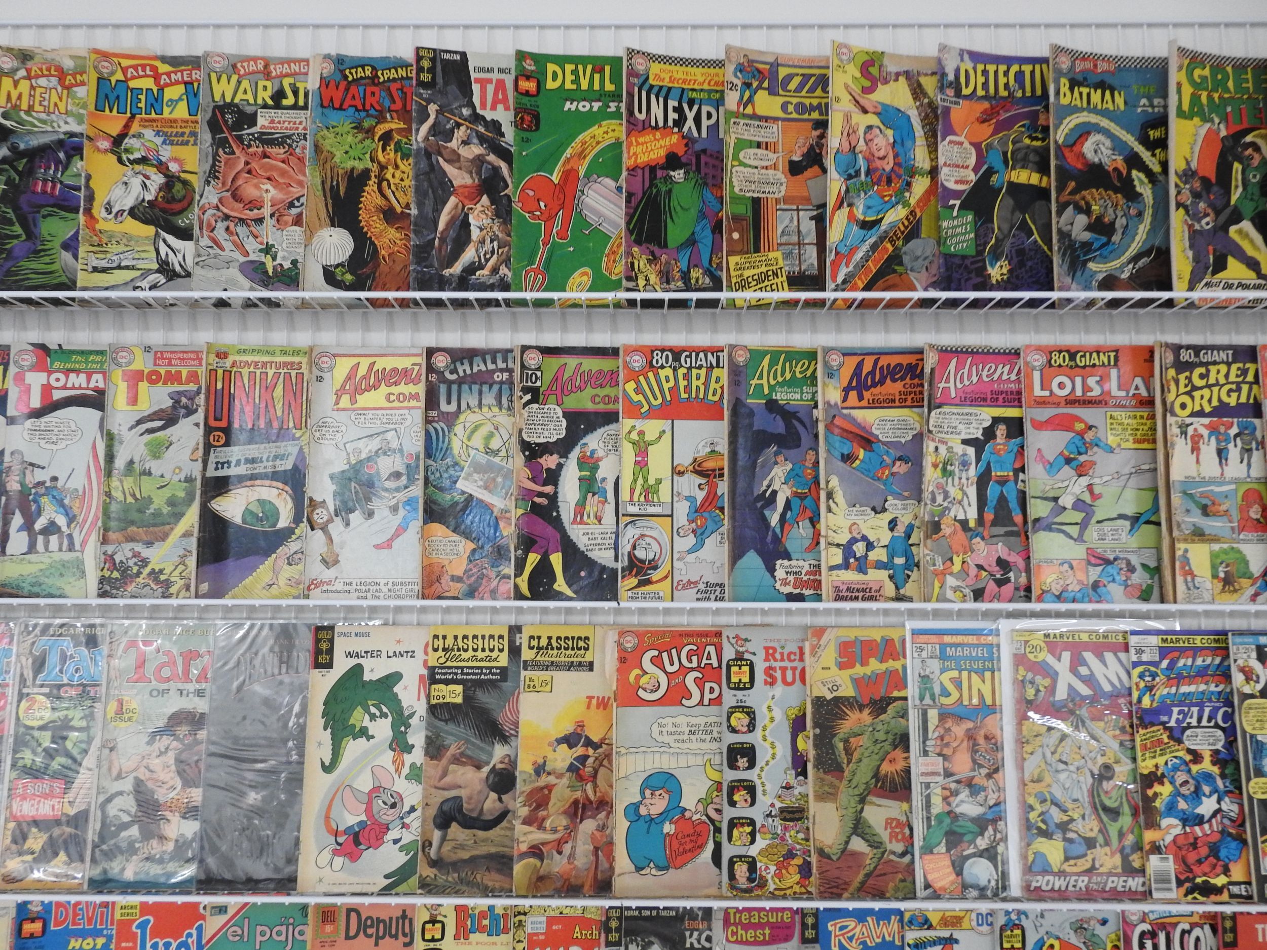 Huge Lot 140+ Low Grade Comics W/ Adventure Comics, Tarzan, +More! See ...
