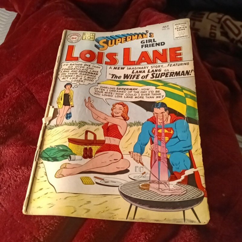 Supermans Girlfriend Lois Lane 26 DC Comics the Wife of Superman 1961 ...