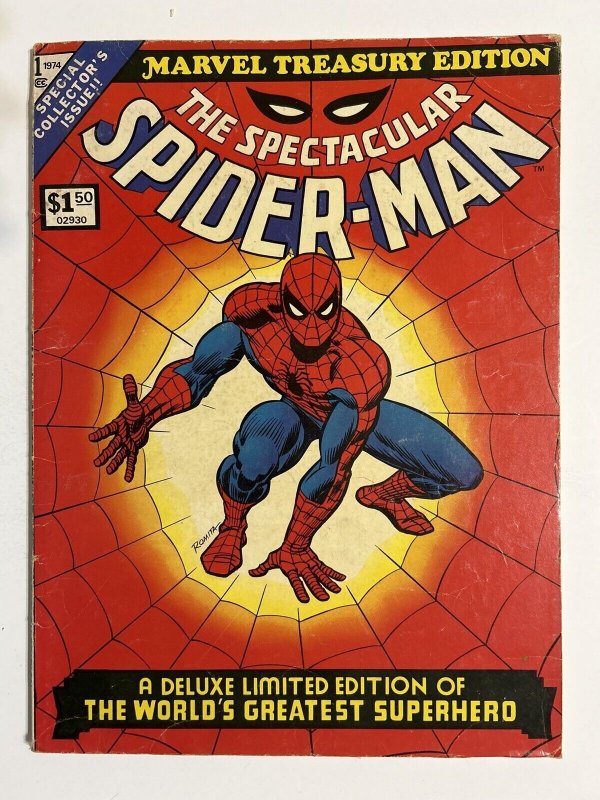 Marvel Treasury Edition #1 VG- 3.5 Spectacular Spider-Man | Comic Books ...