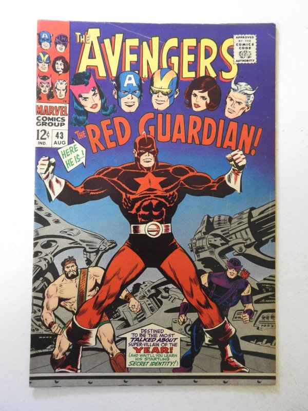 The Avengers #43 (1967) FN+ Condition! First appearance of the Red ...