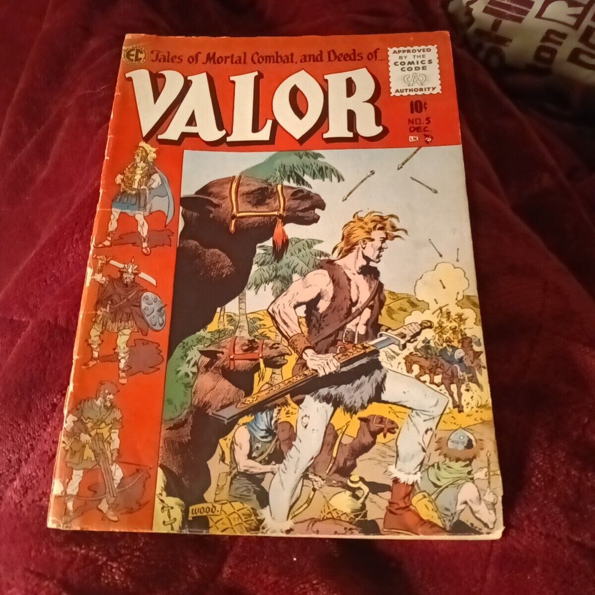 VALOR EC COMICS #5 golden age wally wood art action adventure sword and ...