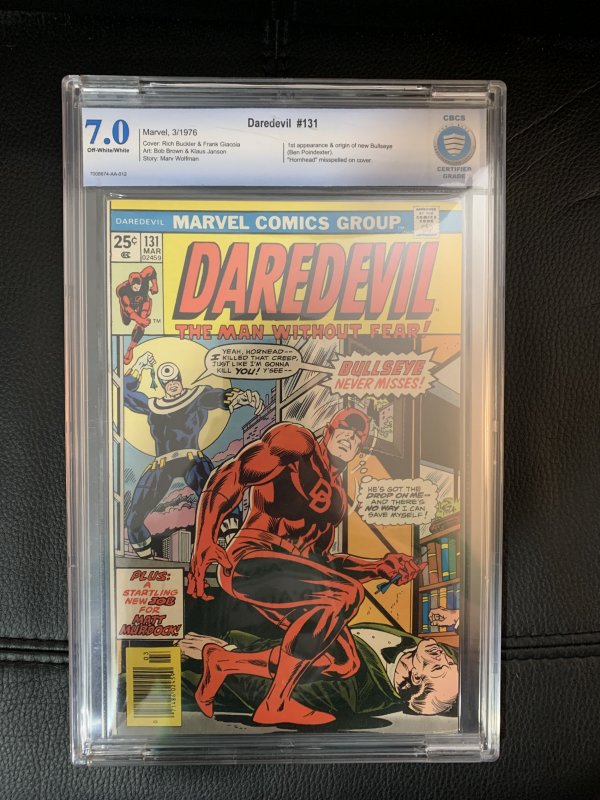 Daredevil #131 (1976) CBCS 7.0 First Bullseye | Comic Books - Bronze ...