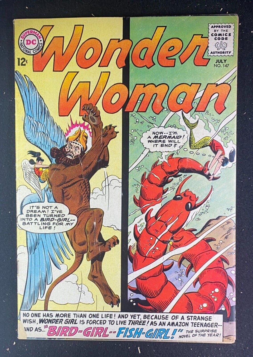 Wonder Woman (1942) #147 VG+ (4.5) Ross Andru Cover and Art Bird-Boy ...