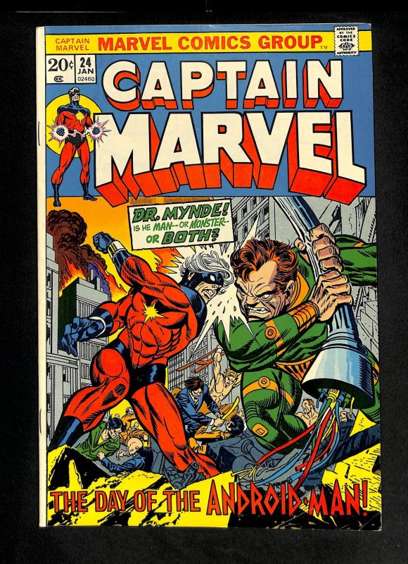 Captain Marvel (1968) #24 Android Man! | Full Runs & Sets, Marvel ...