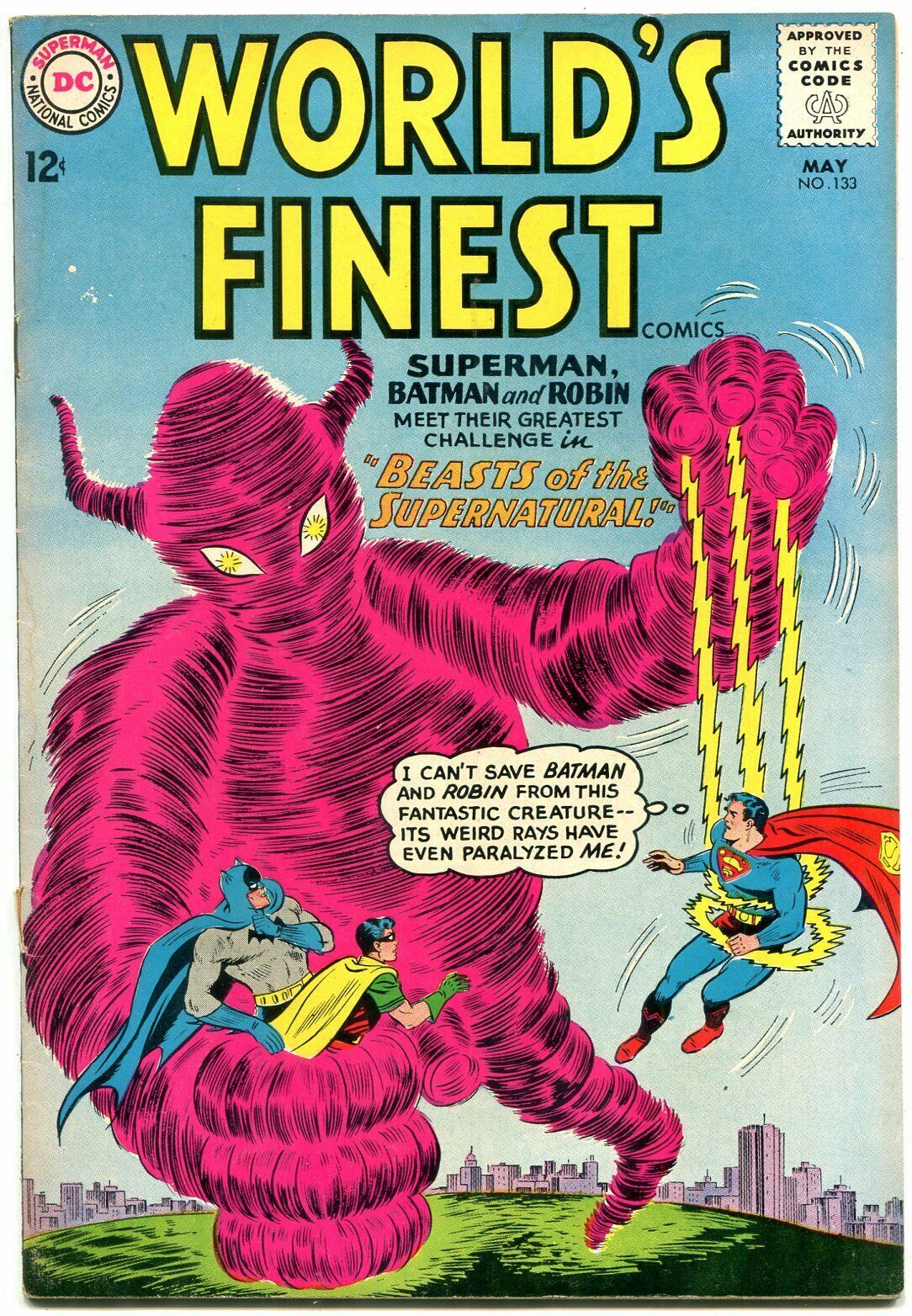 Worlds Finest #133 1963-Beast Cover-Batman-Superman VG | Comic Books ...