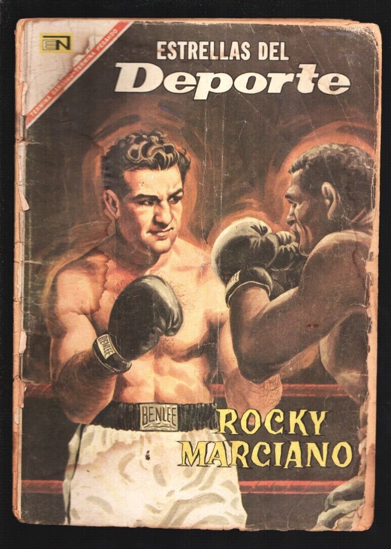 Estrellas del Deporte-Rocky Marciano #24 1967-Boxing imagery-Mexican ...