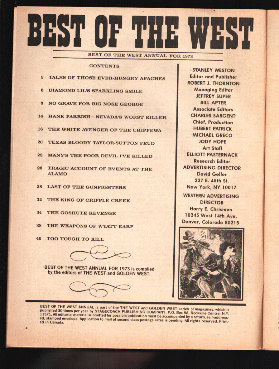 Big West #1 8/1967-First issue-Charles Sultan cover art-Custer-The Man ...