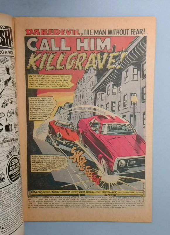 Daredevil #88, FN- 2nd Purple Man, Marvel Comics 1972 JR1 | Comic Books ...