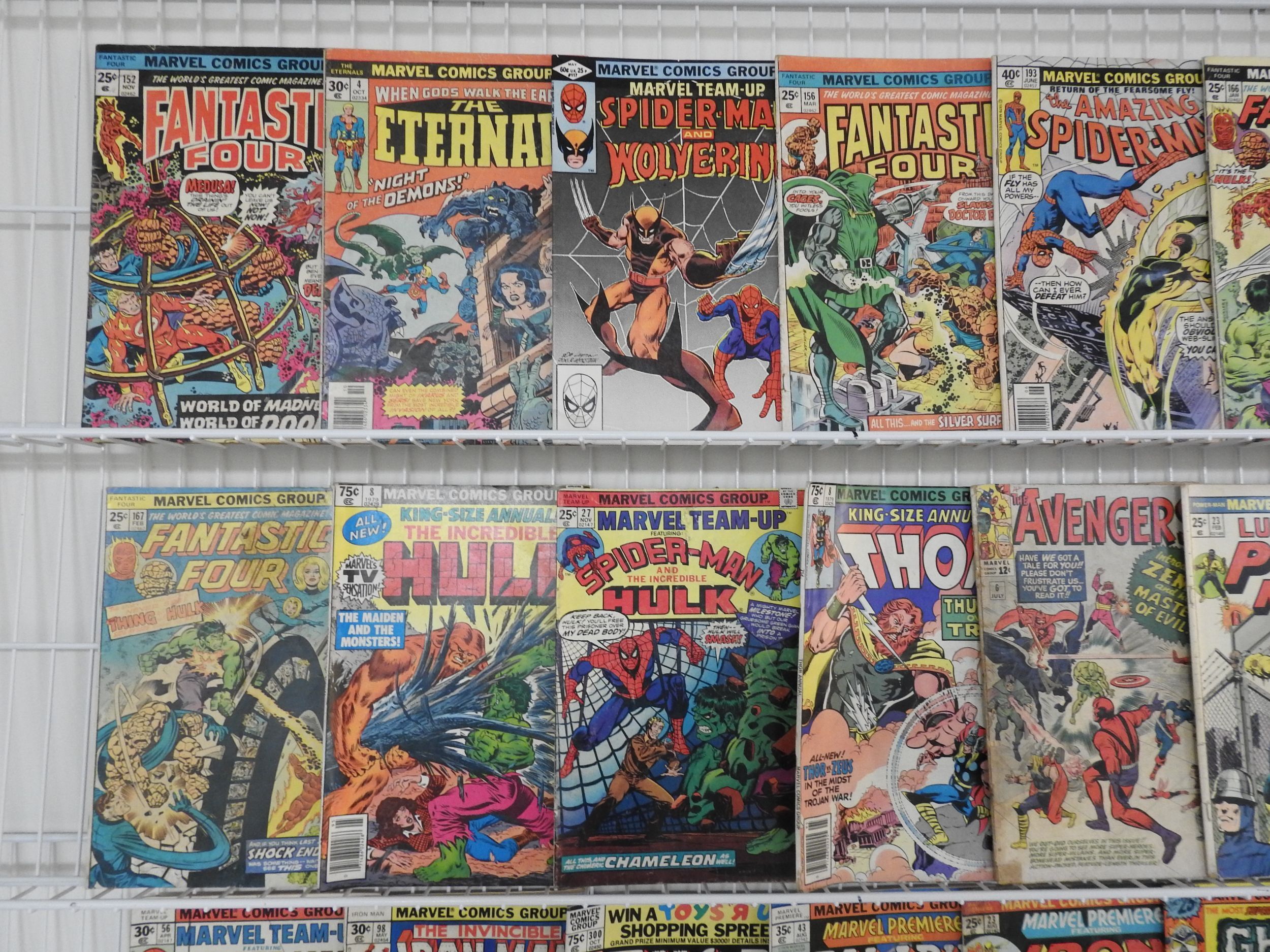 Lot of 51 Low Grade Comics W/ Iron Man, Hulk, Fantastic Four, +More ...