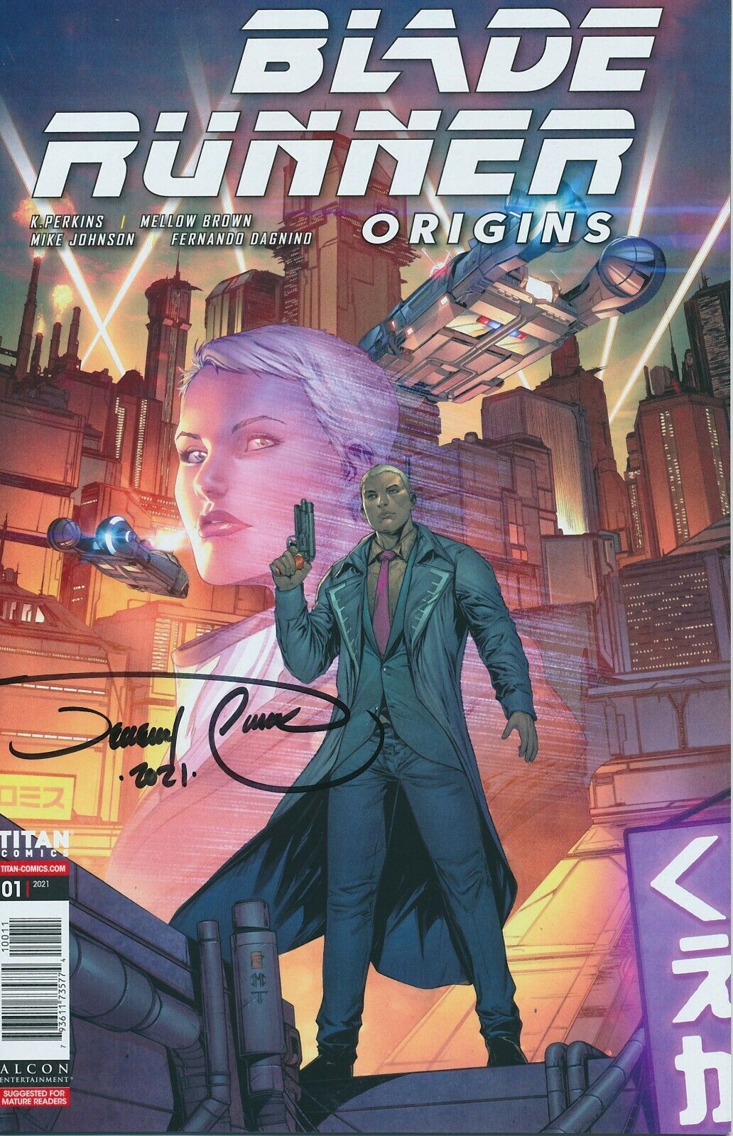 Blade Runner Origins #1 Cover a Signed by Jeremy Clark 4/9/21 Titan ...