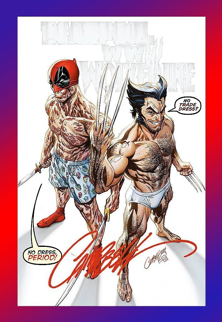 Deadpool Wolverine 01 J Scott Campbell Signed w/COA Virgin Variant ...