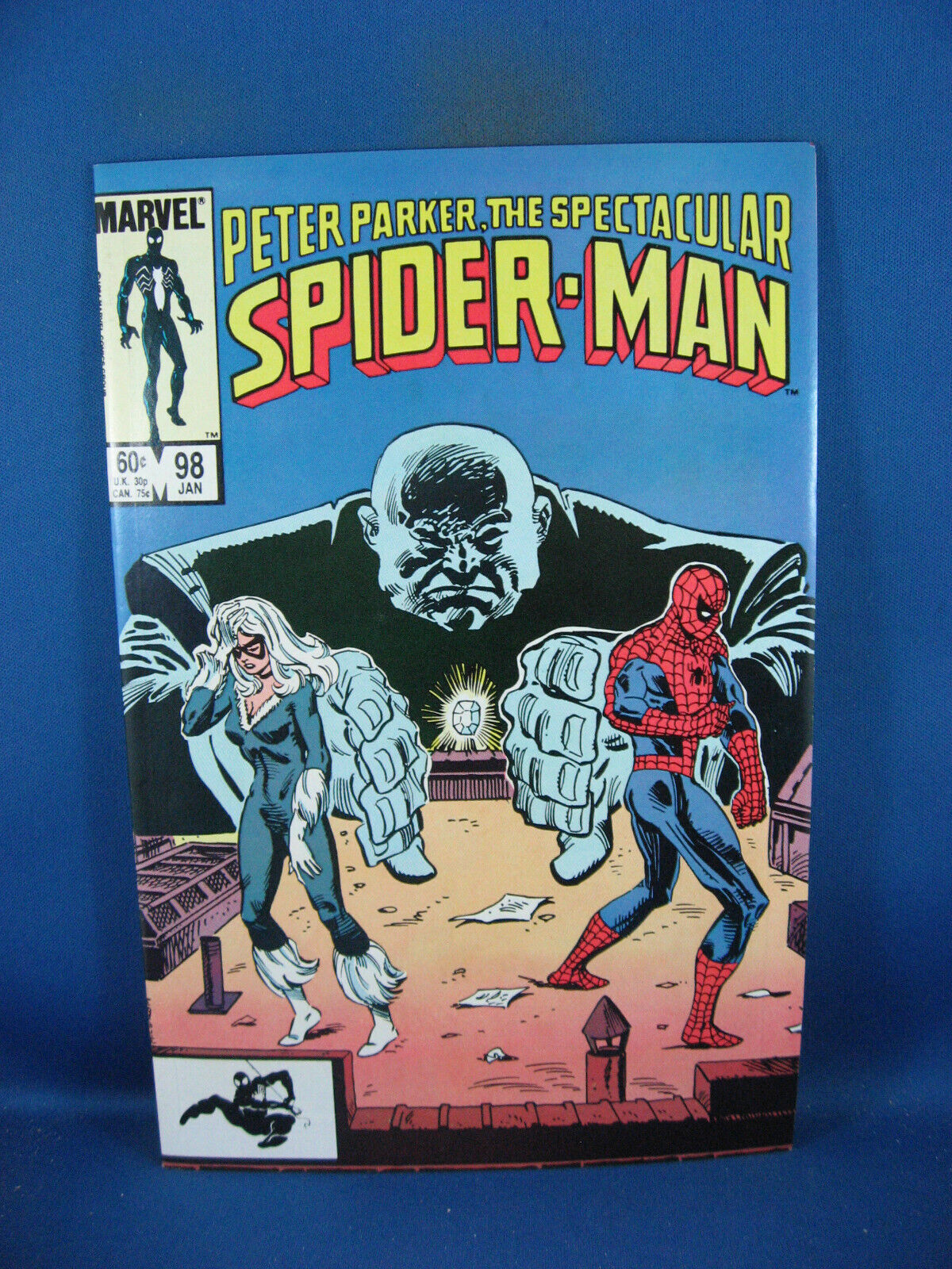 Spectacular Spiderman 98 NM- First Appearance the Spot Black CAT 1985 ...