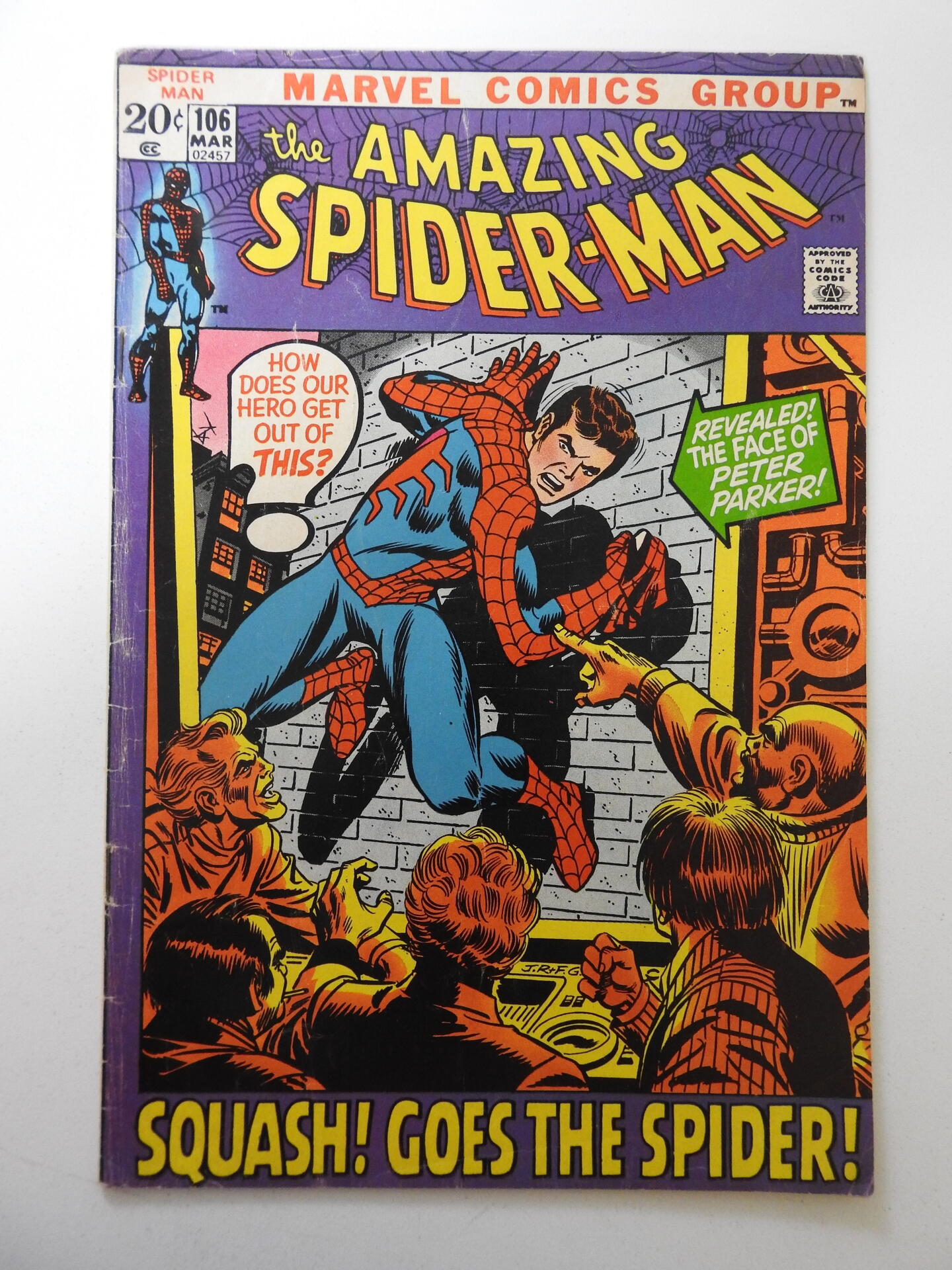 The Amazing Spider-Man #106 (1972) VG- Condition | Comic Books - Bronze ...