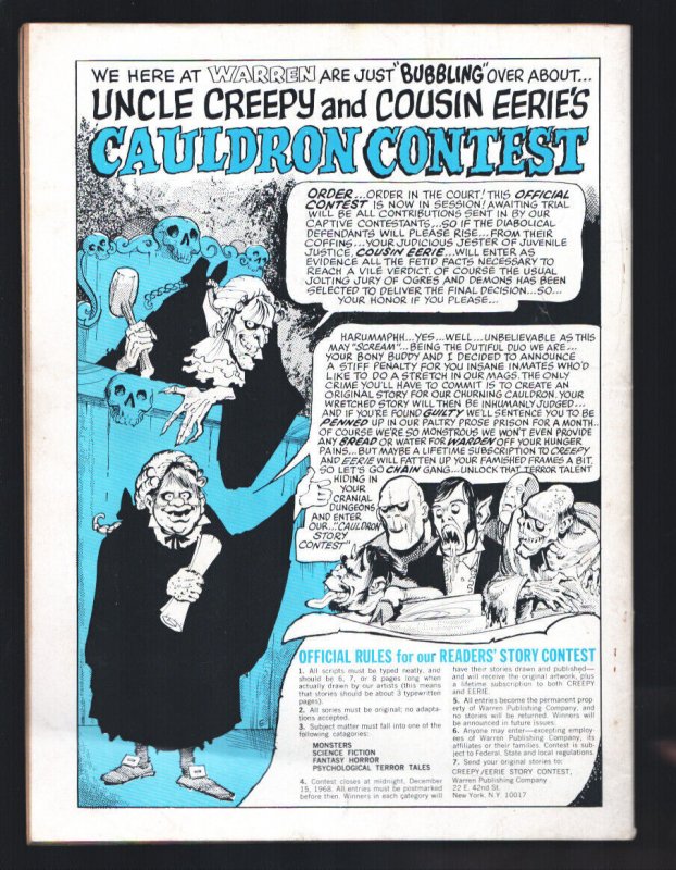 Creepy #24 1968-Warren-Art by Dan Adkins-Reed Crandall-Tom Sutton-Black ...