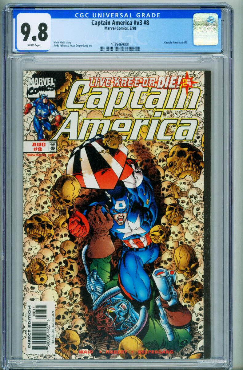 Captain America #8 CGC 9.8 -1998 1st BRON CHAR comic book 4039469001 ...