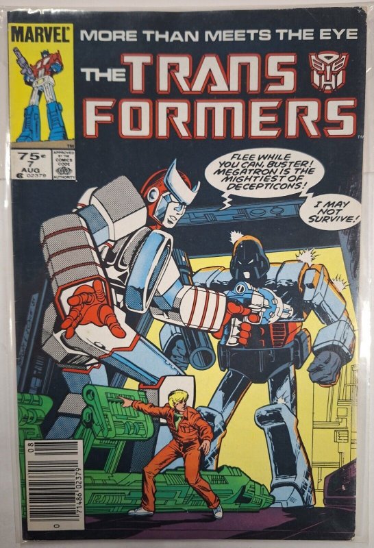 TRANSFORMERS 7 (August 1985) VG+ Bob Budiansky,WJohnson,Kyle Baker ...