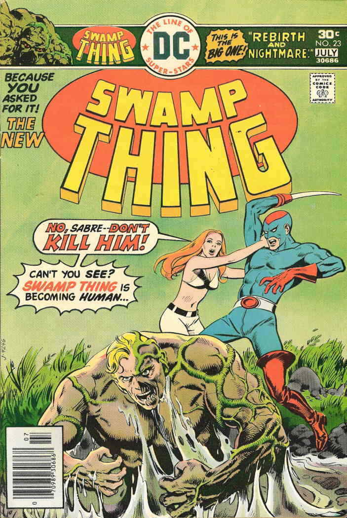 Swamp Thing (1st Series) #23 VF/NM; DC | Comic Books - Bronze Age, DC ...