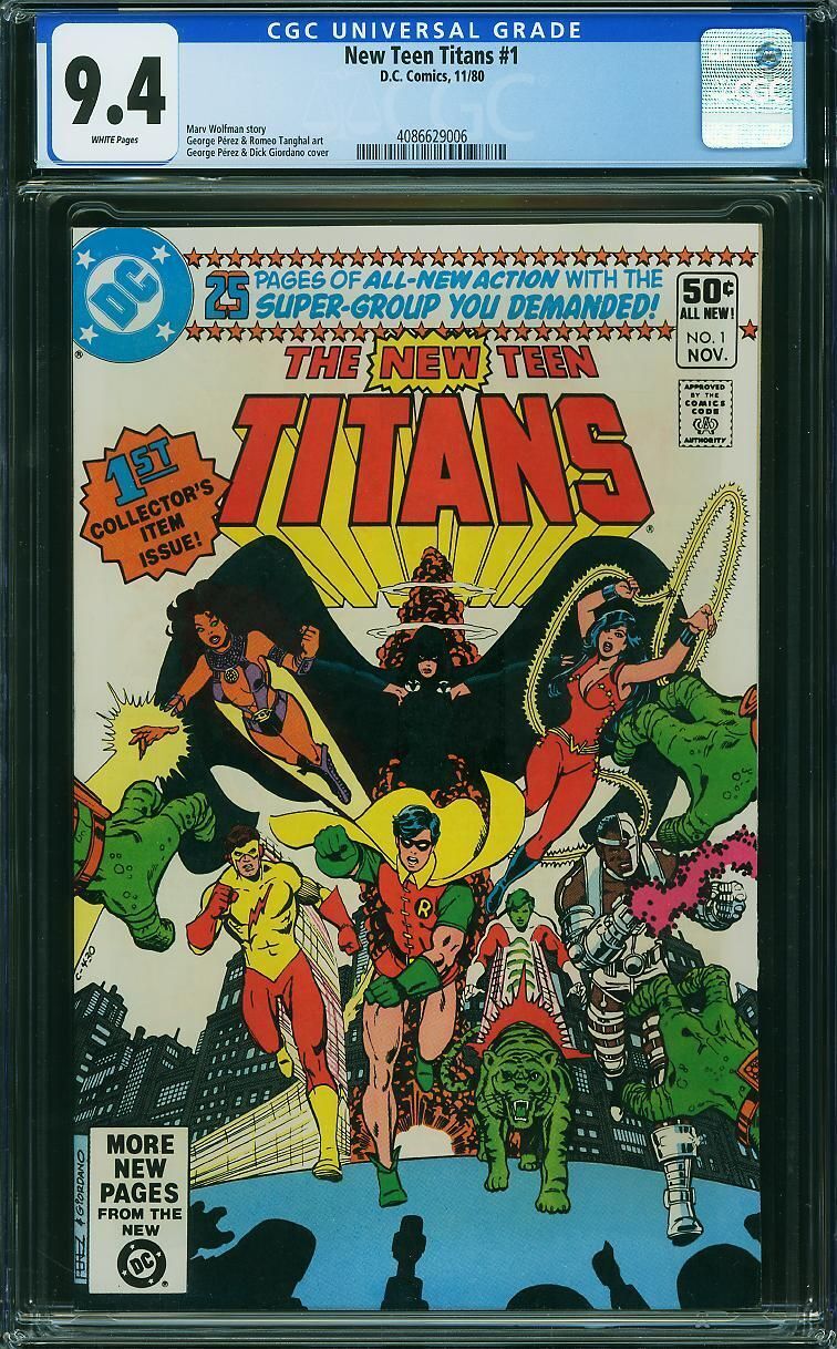 New Teen Titans #1 (1980) CGC 9.4 NM | Comic Books - Bronze Age, DC ...