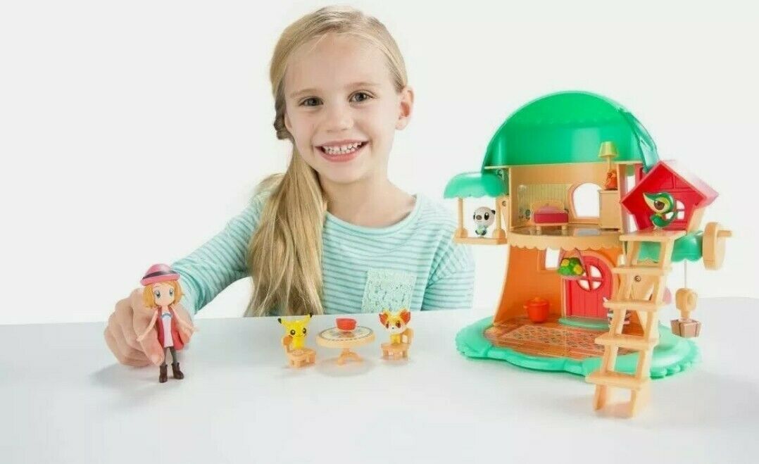 Pokemon Petite Pals Party Garden Treehouse Forest Playset Serena Fenn ...