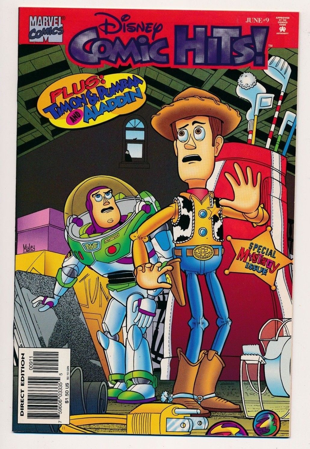 Marvel Disney Comic Hits Toy Story Cover Mystery Issue #9 (1996) ~ VF+ ...