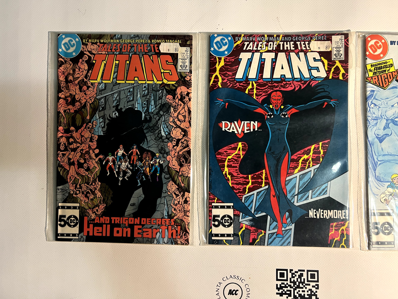 3 Tales Of The Teen Titans DC Comic Books # 60 61 62 Batman Superman 12 ...