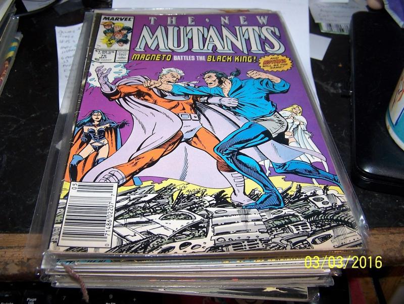 New Mutants Comic 75 1989 Marvel X Men Magneto Black King Comic