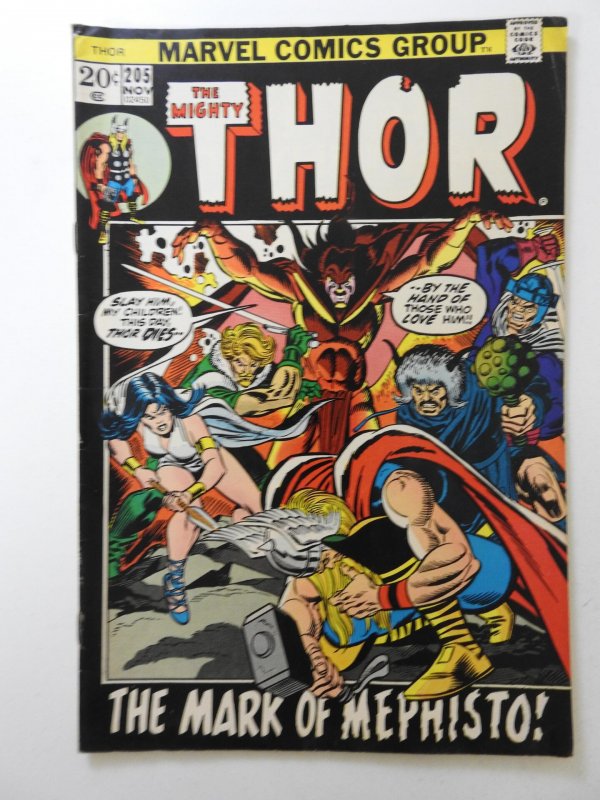Thor #205 (1972) The Mark of Mephisto! Sharp Fine- Condition! | Comic ...
