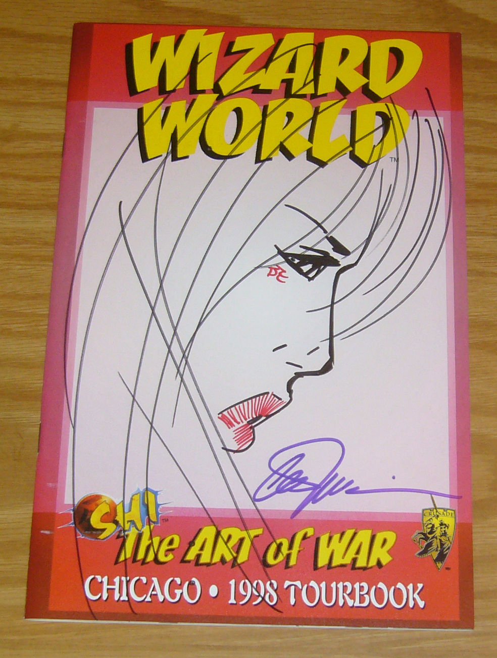 Shi: the Art of War Tour Book 1998 #1 VF/NM signed with original sketch ...