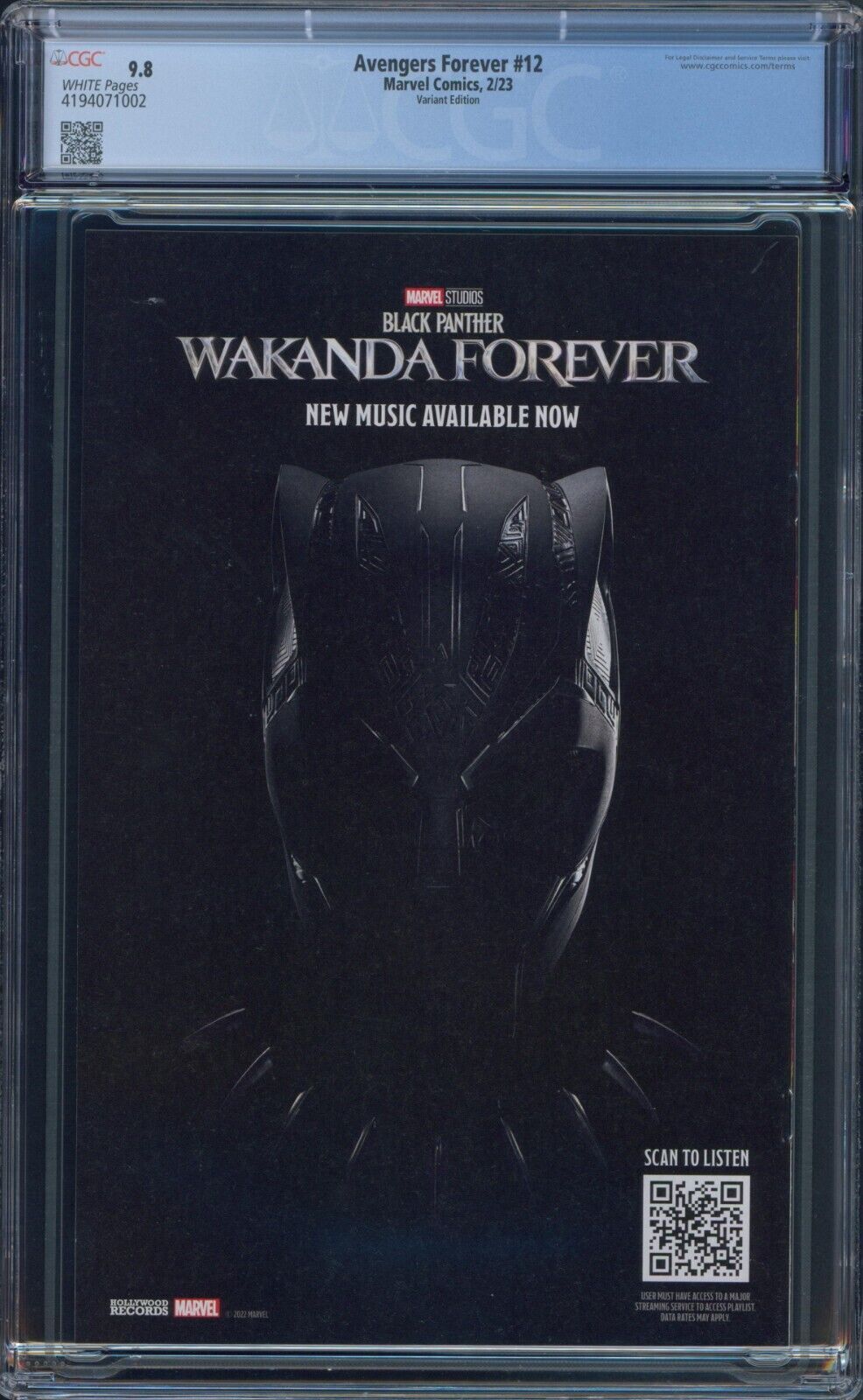 Avengers Forever #12 CGC 9.8 Stephanie Hans Dog Cover Variant Marvel ...