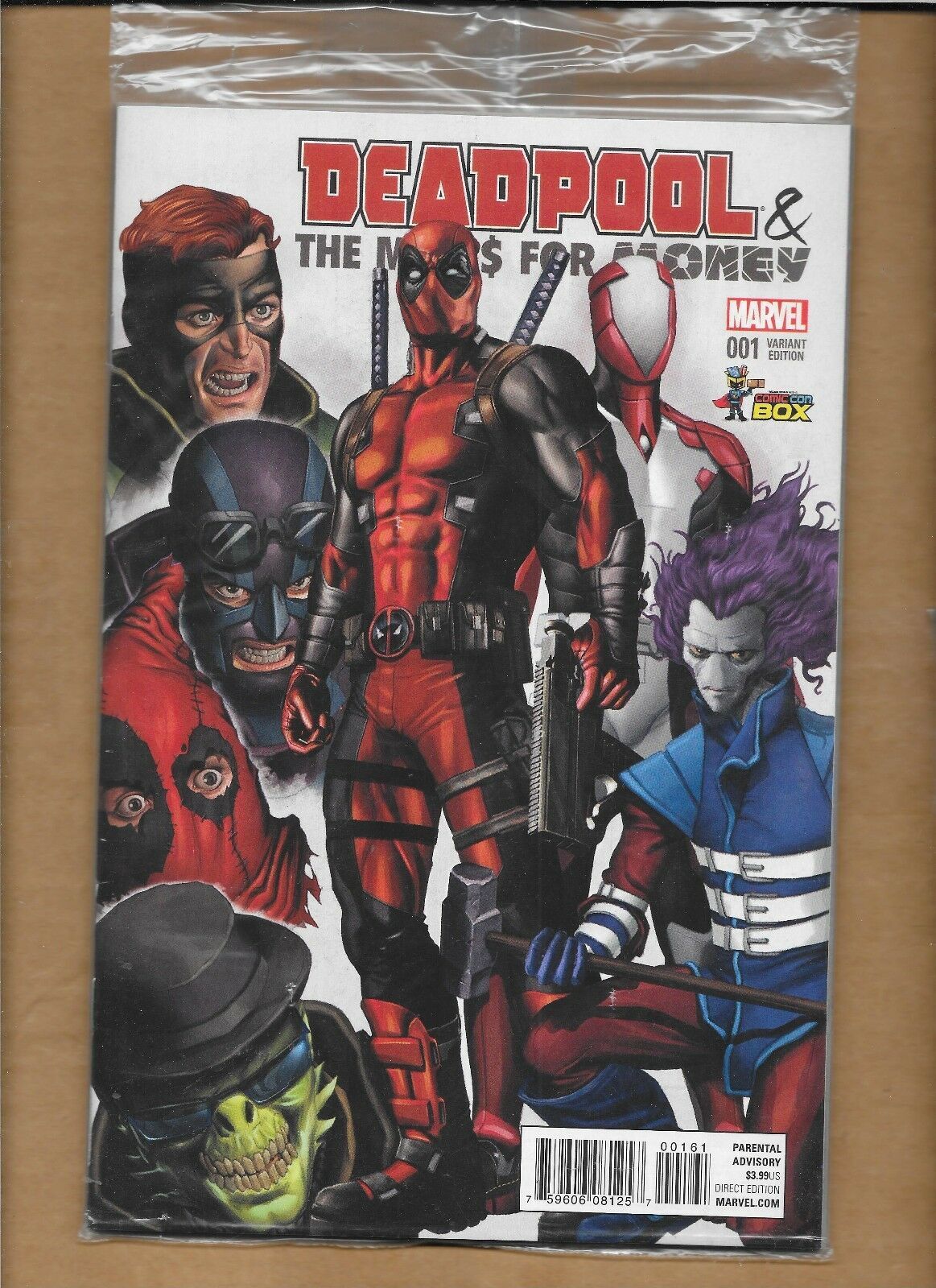 Deadpool Mercs for Money #1 Comiccon BOX Color Exclusive Variant Cover ...
