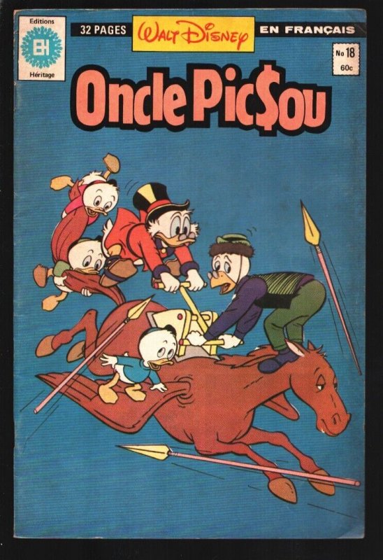 Oncle Picsou #18 1980-French edition of Uncle Scrooge-Walt Disney-FN ...