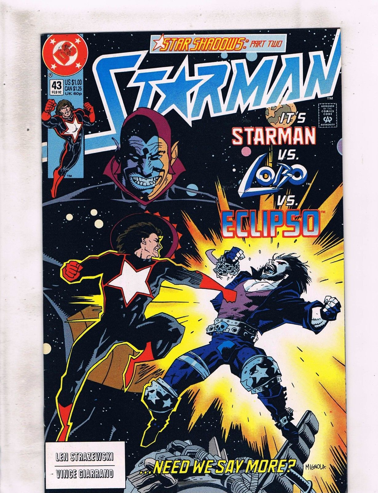 Lot Of 6 Starman DC Comic Books # 39 40 42 43 44 45 Arrow Flash Batman ...