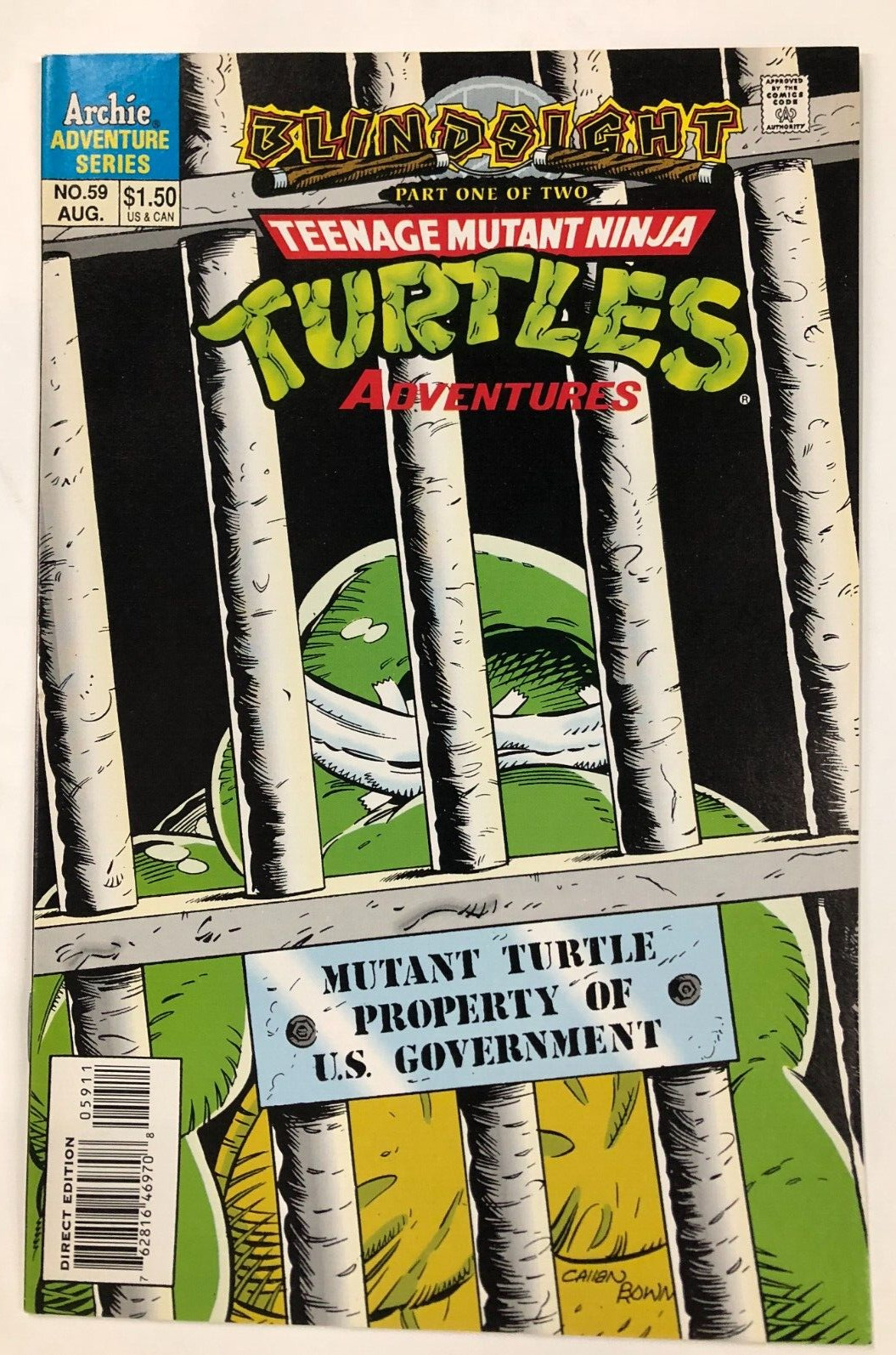 TEENAGE MUTANT NINJA TURTLES ADVENTURES 59 (August 1994) VERY FINE ...