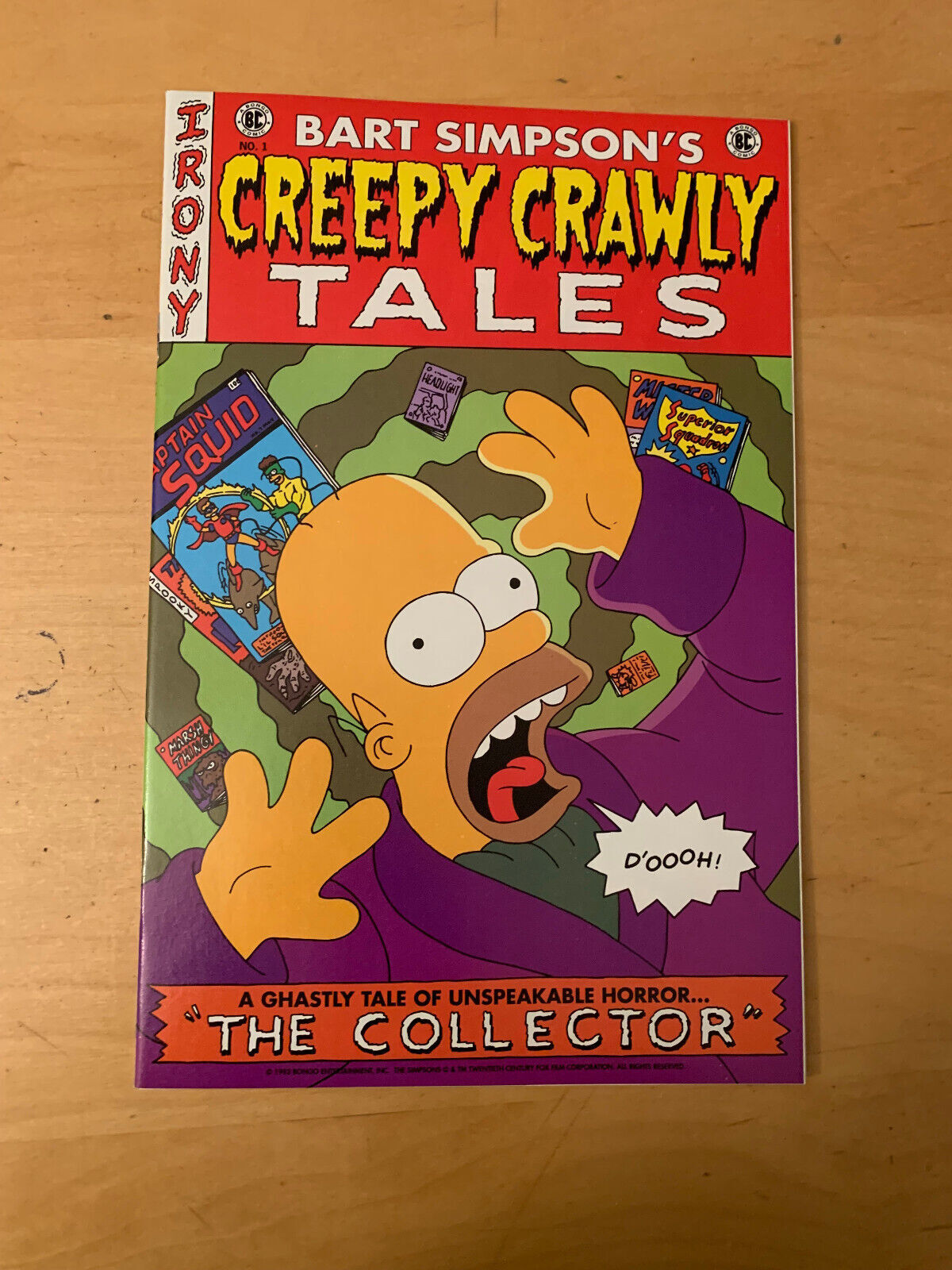 Simpsons Comics 1 2 4 5 6 and Stories 1 Polybagged Poster Card Attached ...