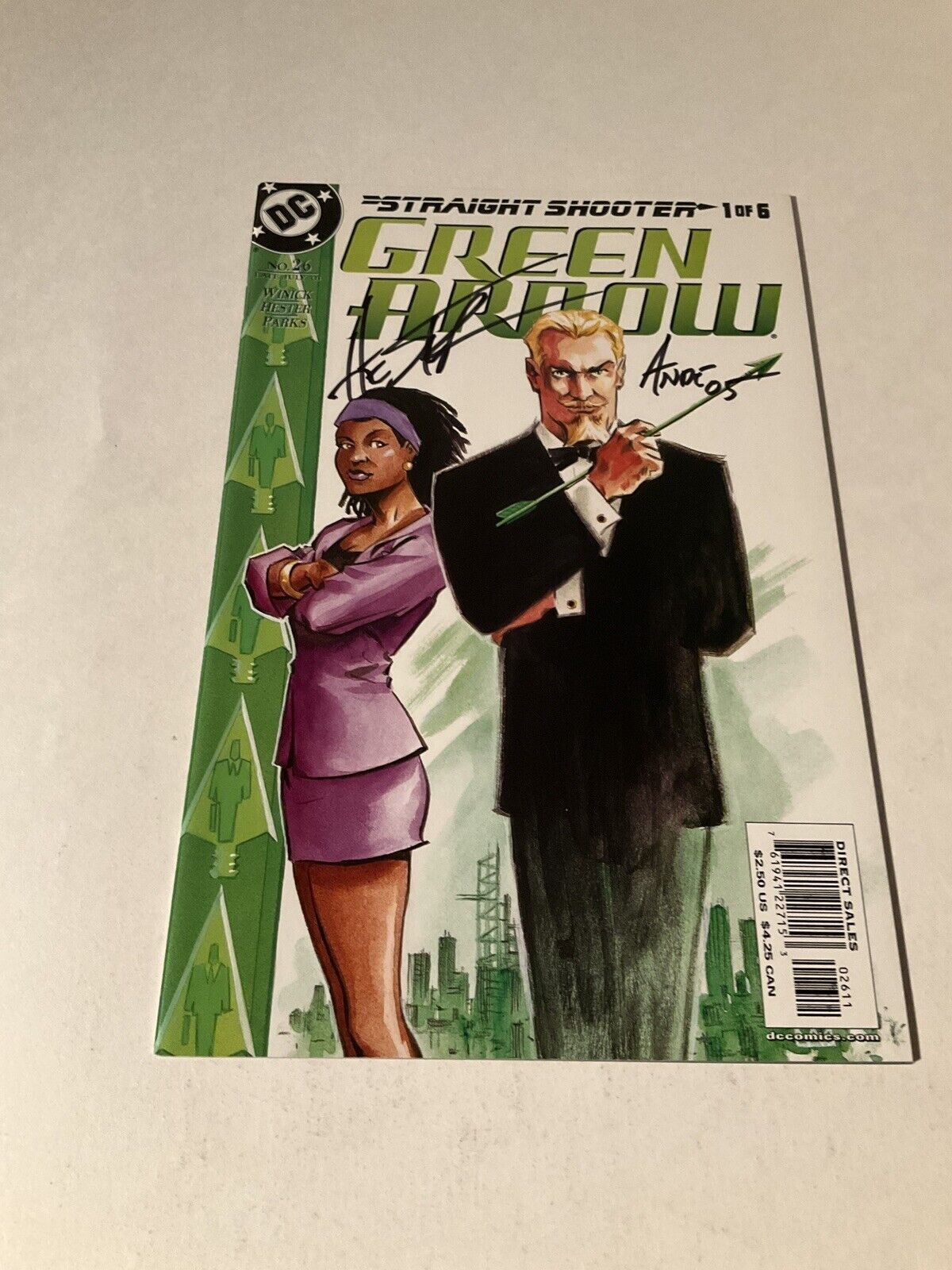 Green Arrow 26 Nm Near Mint Signed Phil Hester Ande Parks DC Comics ...