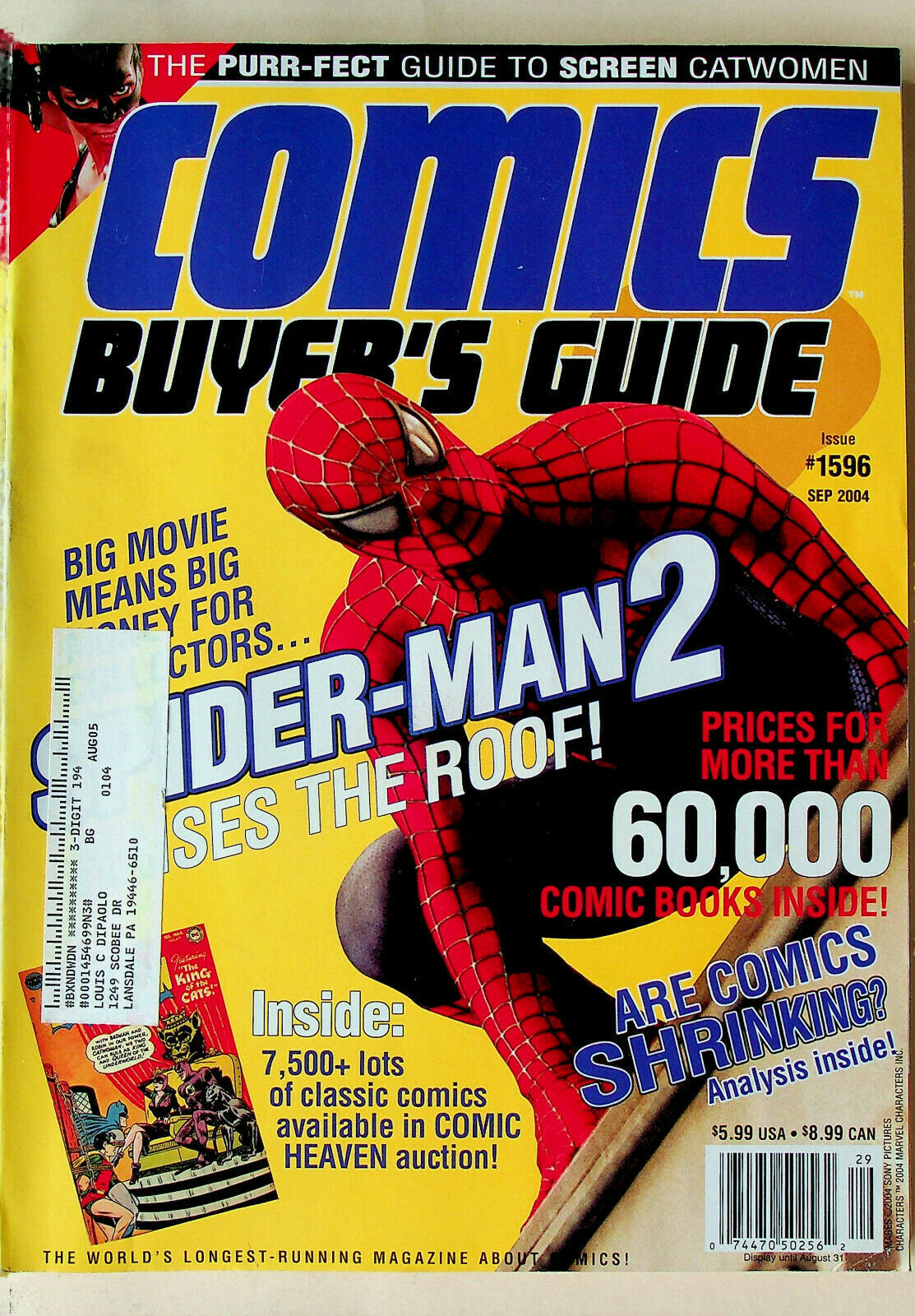 Comic Buyer's Guide #1596 Sep 2004 - Krause Publications | Comic ...