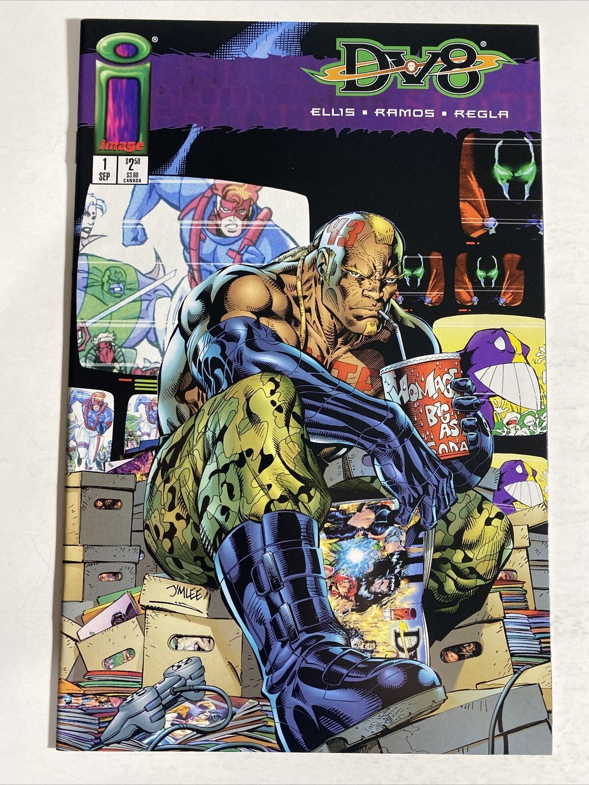 DV8 # 1 -"The 7 Deadly Sins" Lot of 4 Variant Covers Jim Lee Fabry ...