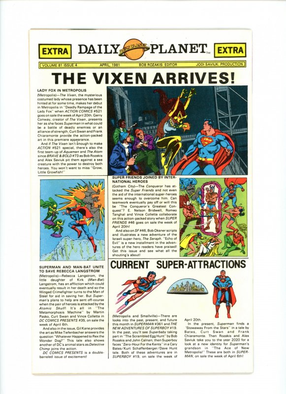 Superman Family #208 VF 1981 Dollar Comics! | Comic Books - Bronze Age ...