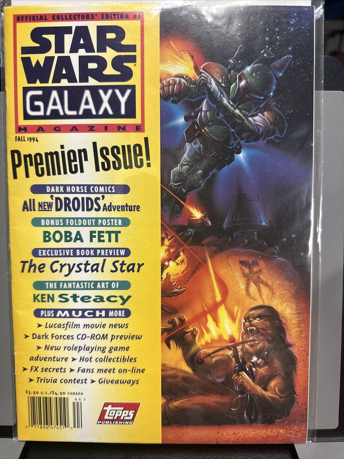 1994 Topps Star Wars Galaxy Magazine Fall Edition Premier Issue W ...