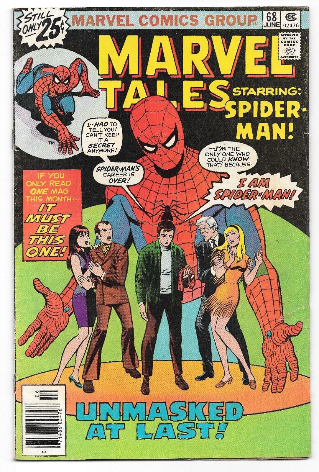 Marvel Tales Starring Spider-Man #68 (06/1976) Marvel Comics Early ...