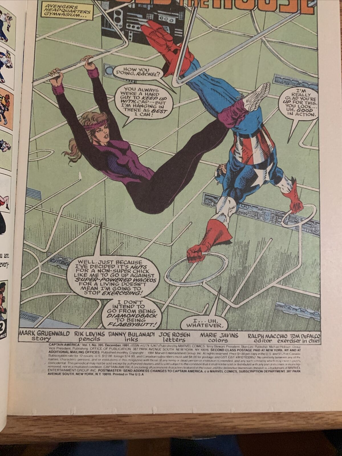 Captain America #395 (1991 Marvel) Doughboy returns Thor Red Skull ...