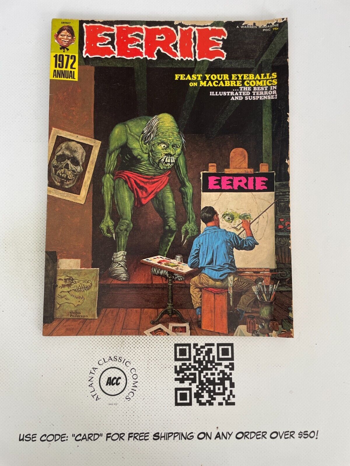 Eerie # 1972 Annual Warren Comic Book Magazine Horror Monster Fear ...