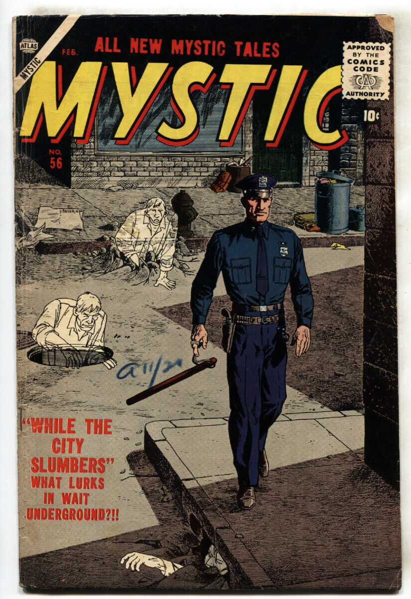 Mystic Comics #56 1957- Atlas horror Golden Age comic book ...