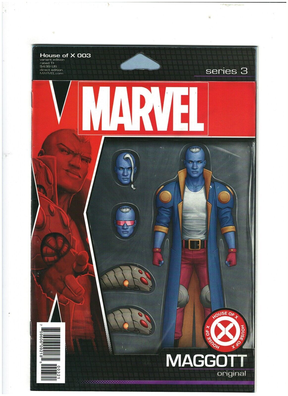House of X #3 Marvel 2019 X-Men Maggott Action Figure Variant NM- 9.2 ...